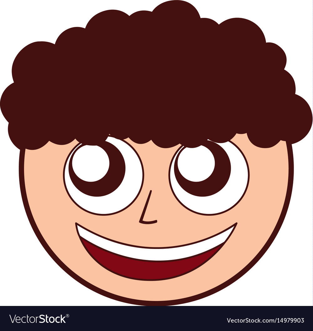 Curly haired boy character Royalty Free Vector Image Curly haired boy character Royalty Free Vector Image