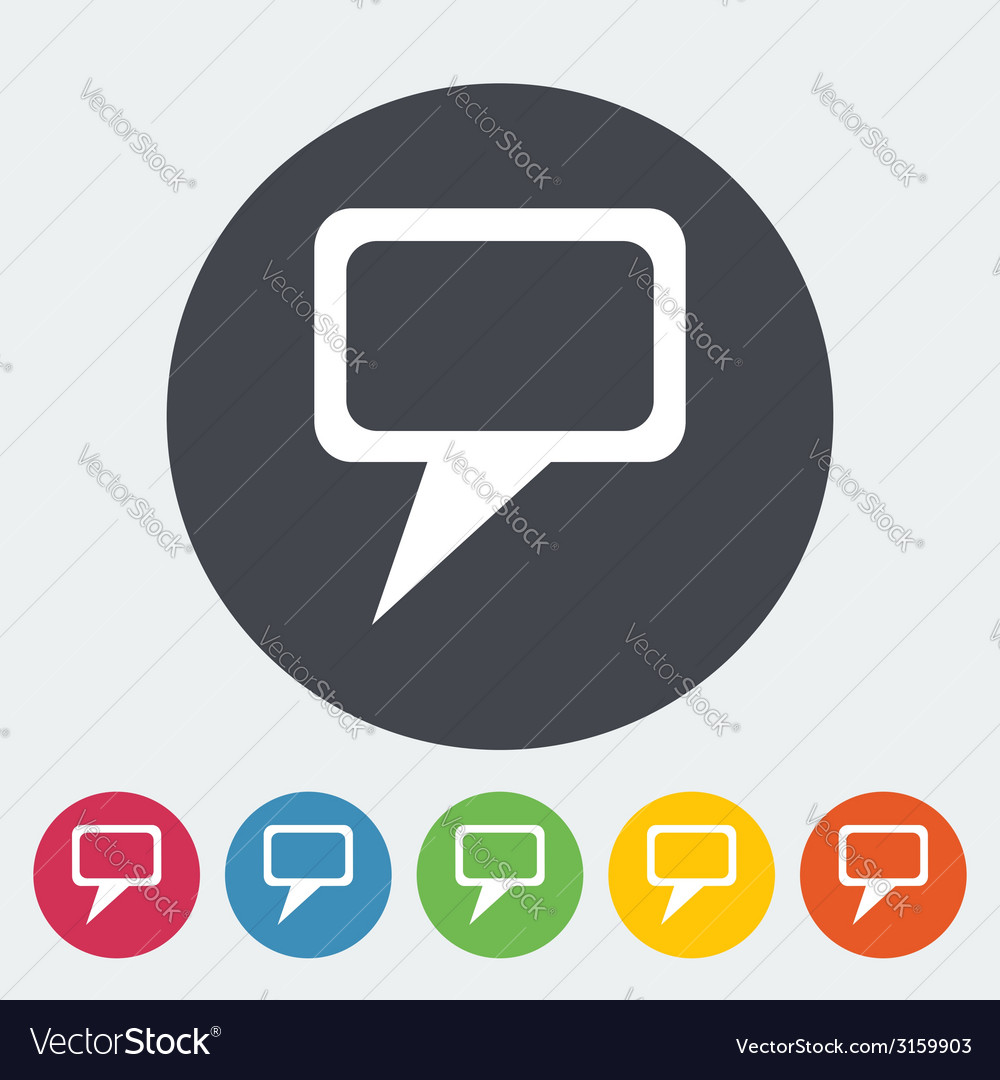 Map pointer single flat icon Royalty Free Vector Image