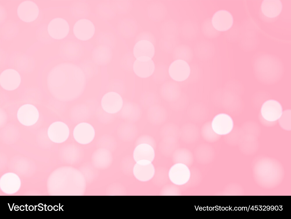 Pink beautiful bokeh background Royalty Free Vector Image