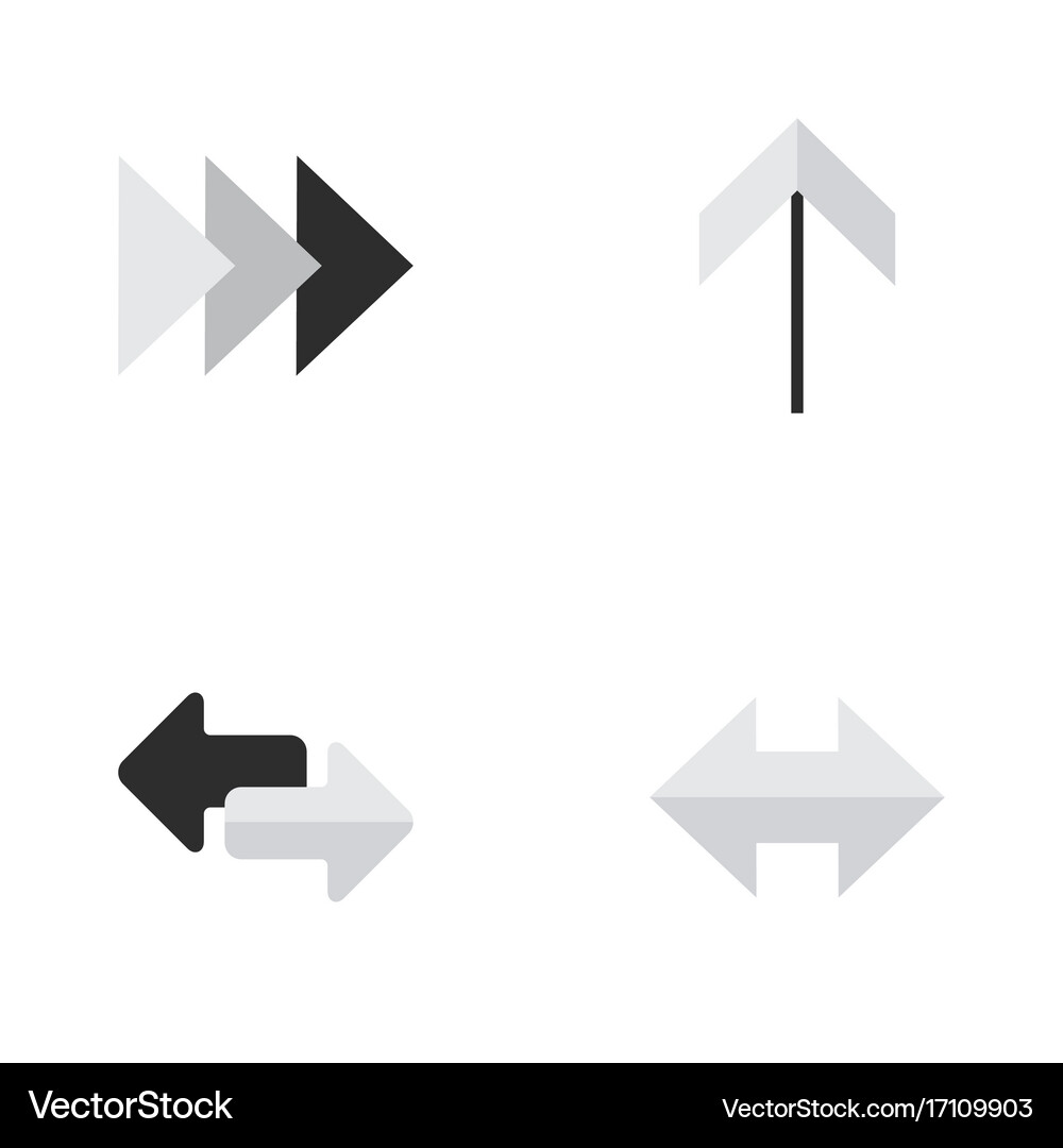 Set of simple indicator icons Royalty Free Vector Image