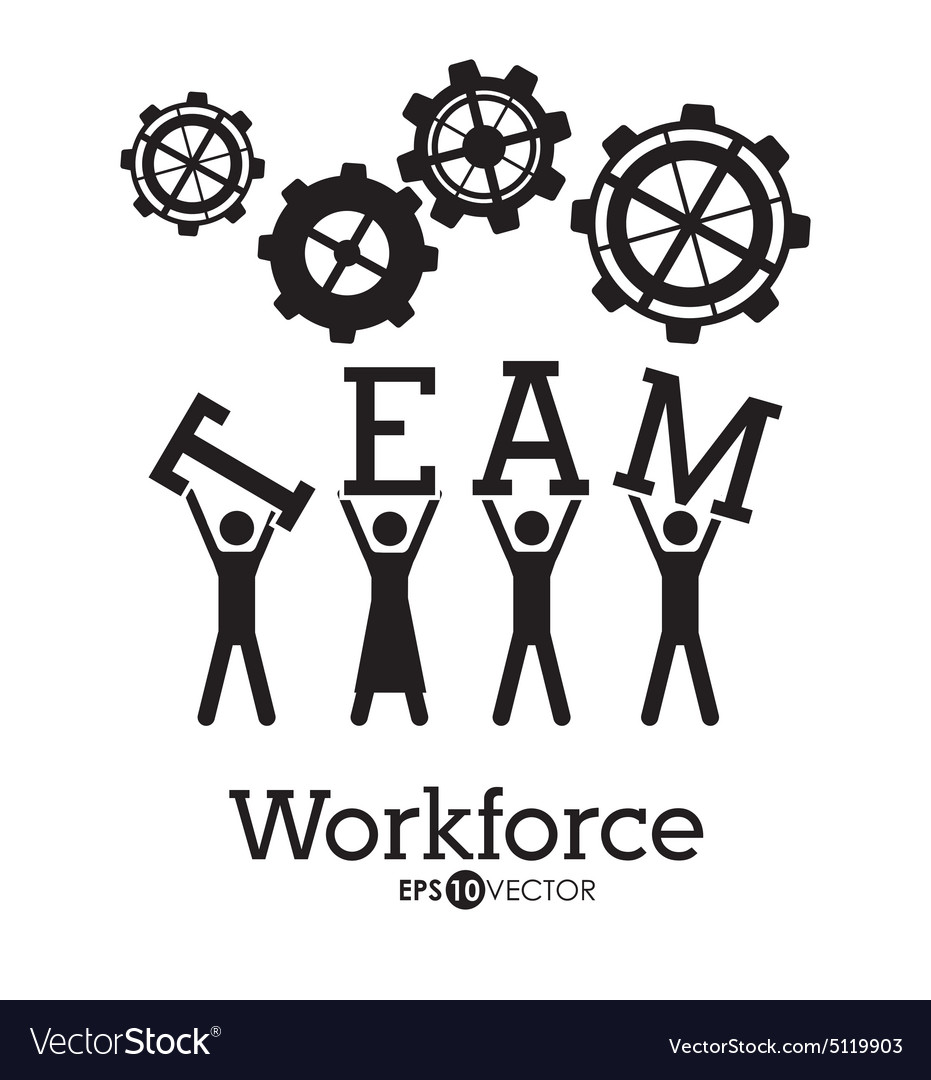 Workforce design Royalty Free Vector Image - VectorStock