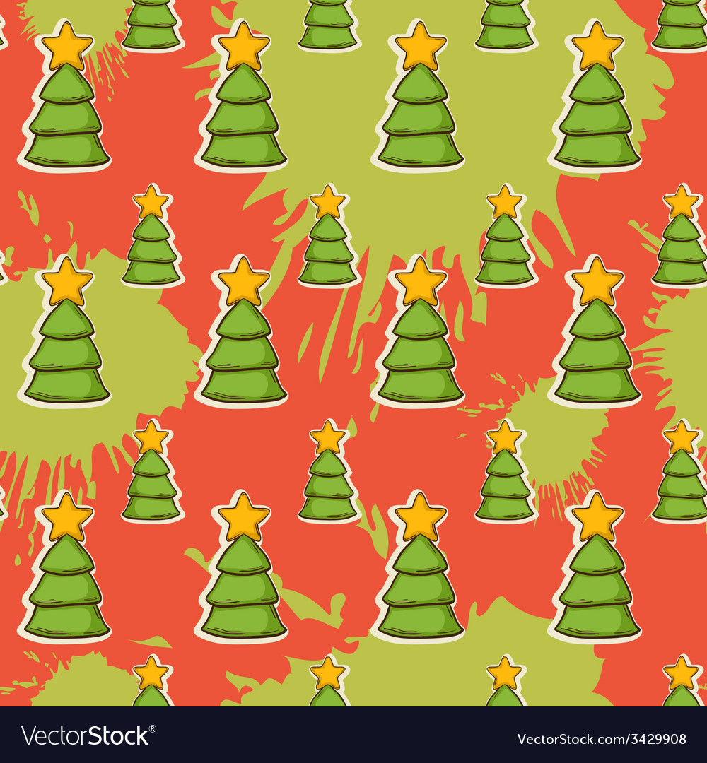 Abstract with christmas tree pattern Royalty Free Vector