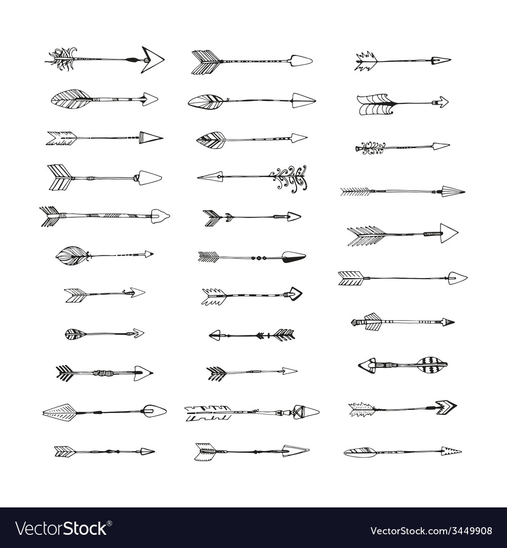 Arrows collection Royalty Free Vector Image - VectorStock Arrows collection Royalty Free Vector Image - VectorStock