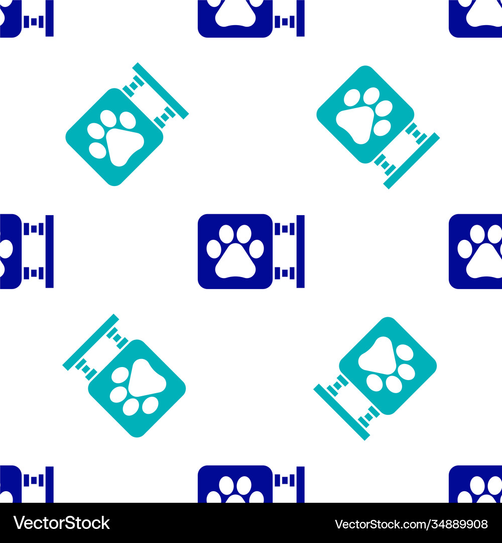 Blue veterinary clinic symbol icon isolated Vector Image