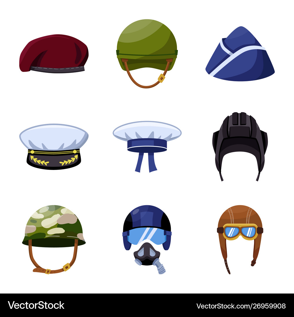 Design army and officer logo collection Royalty Free Vector