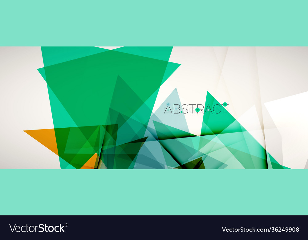 Geometric abstract background color triangle Vector Image