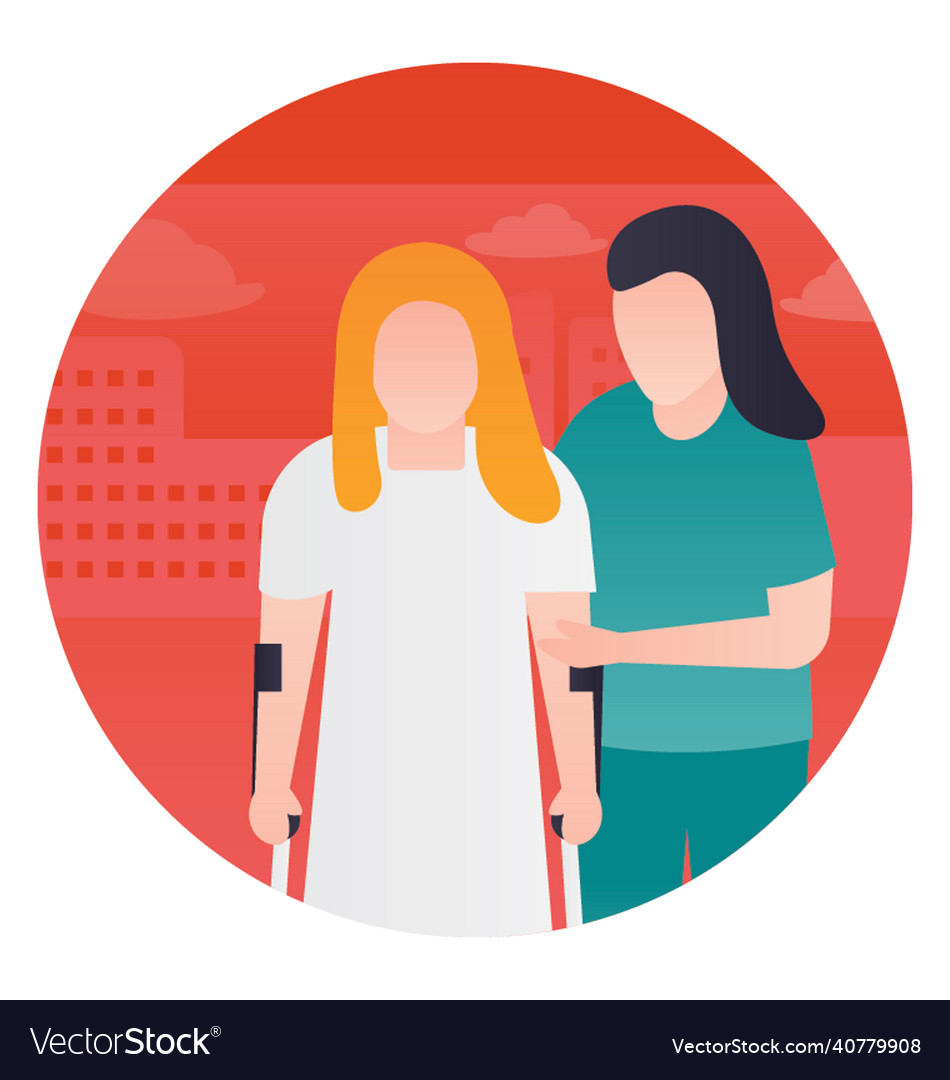 Looking after Royalty Free Vector Image - VectorStock