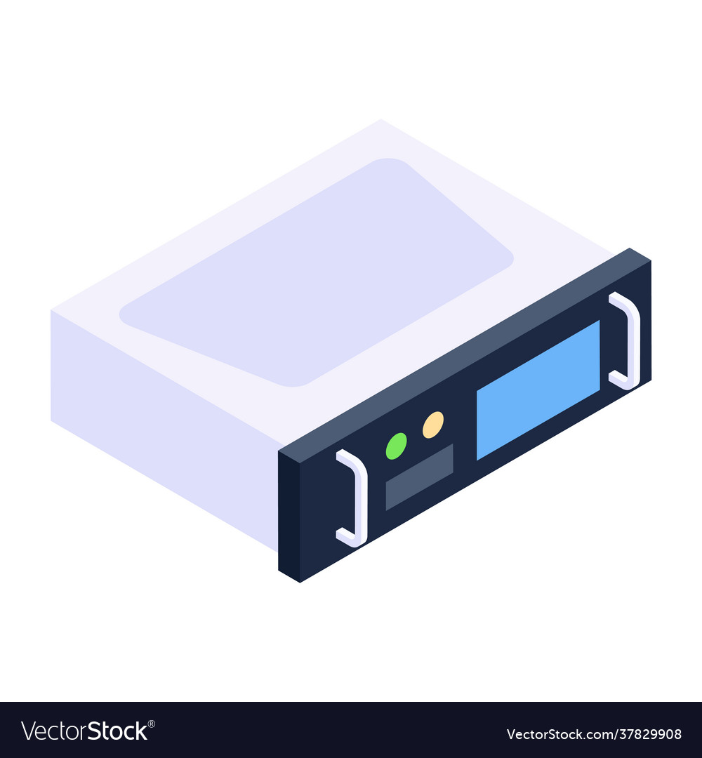Server rack Royalty Free Vector Image - VectorStock