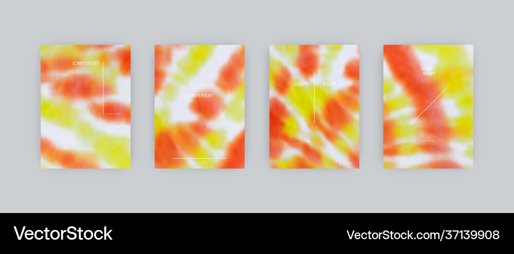 Set cover templates in orange colors Royalty Free Vector