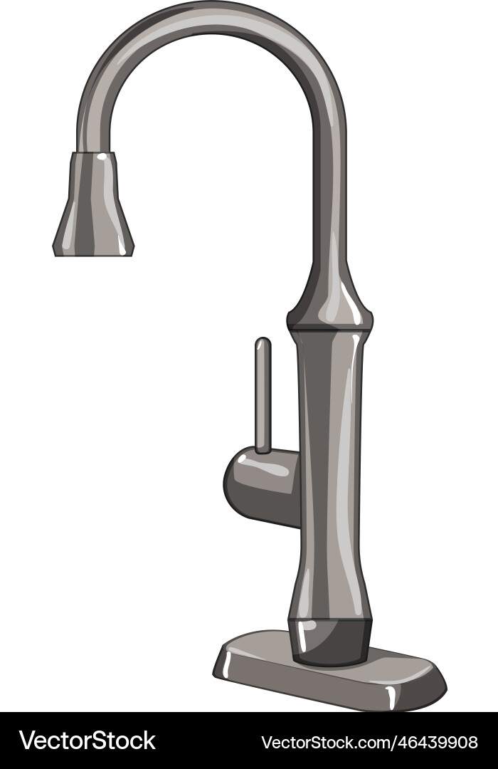 Wash kitchen faucet cartoon Royalty Free Vector Image