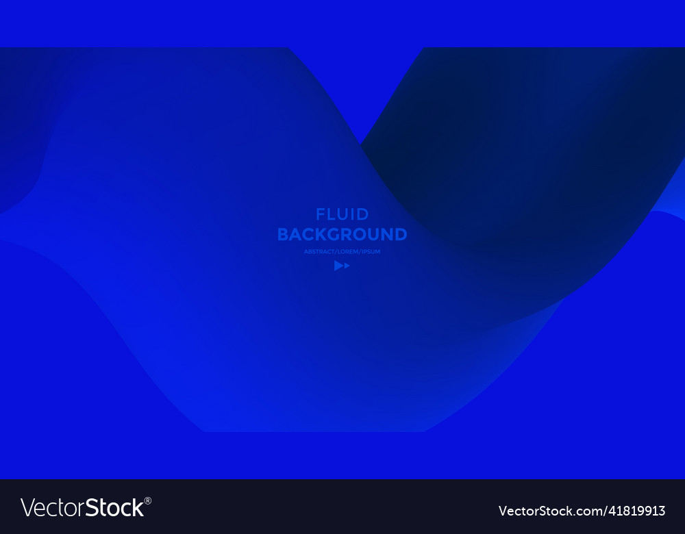 Blue abstract fluid wave modern gradient shape Vector Image