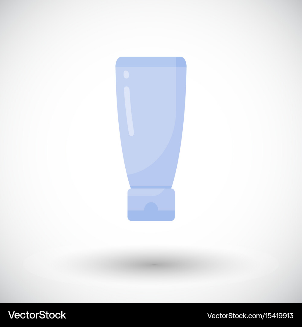 Cosmetics tube product flat icon Royalty Free Vector Image