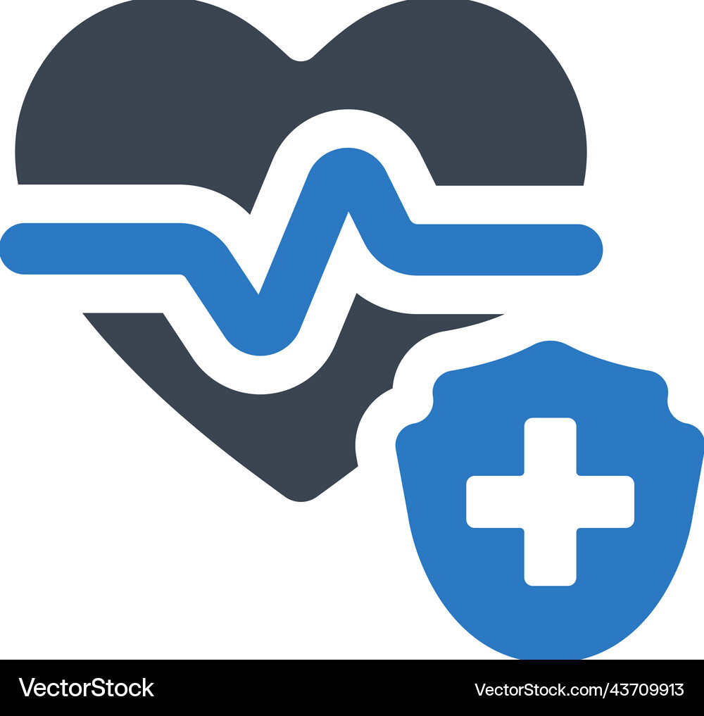 Health insurance icon Royalty Free Vector Image