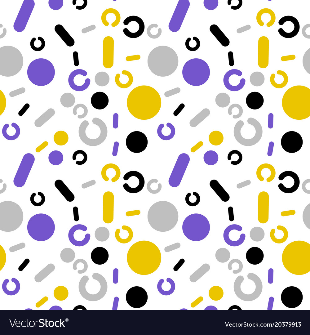 Magic circles pa seamless pattern Royalty Free Vector Image