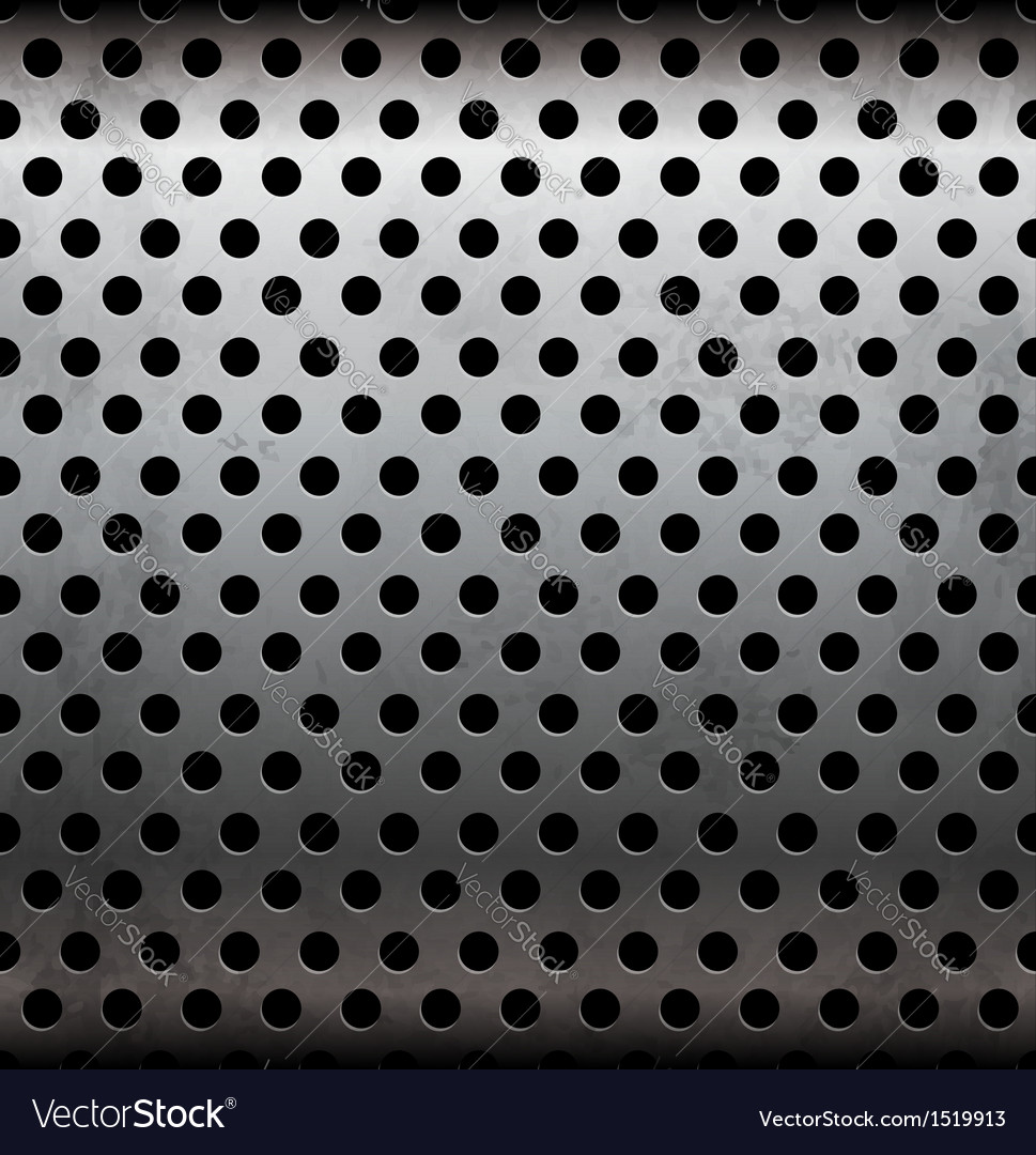 Perforated metallic seamless pattern Royalty Free Vector