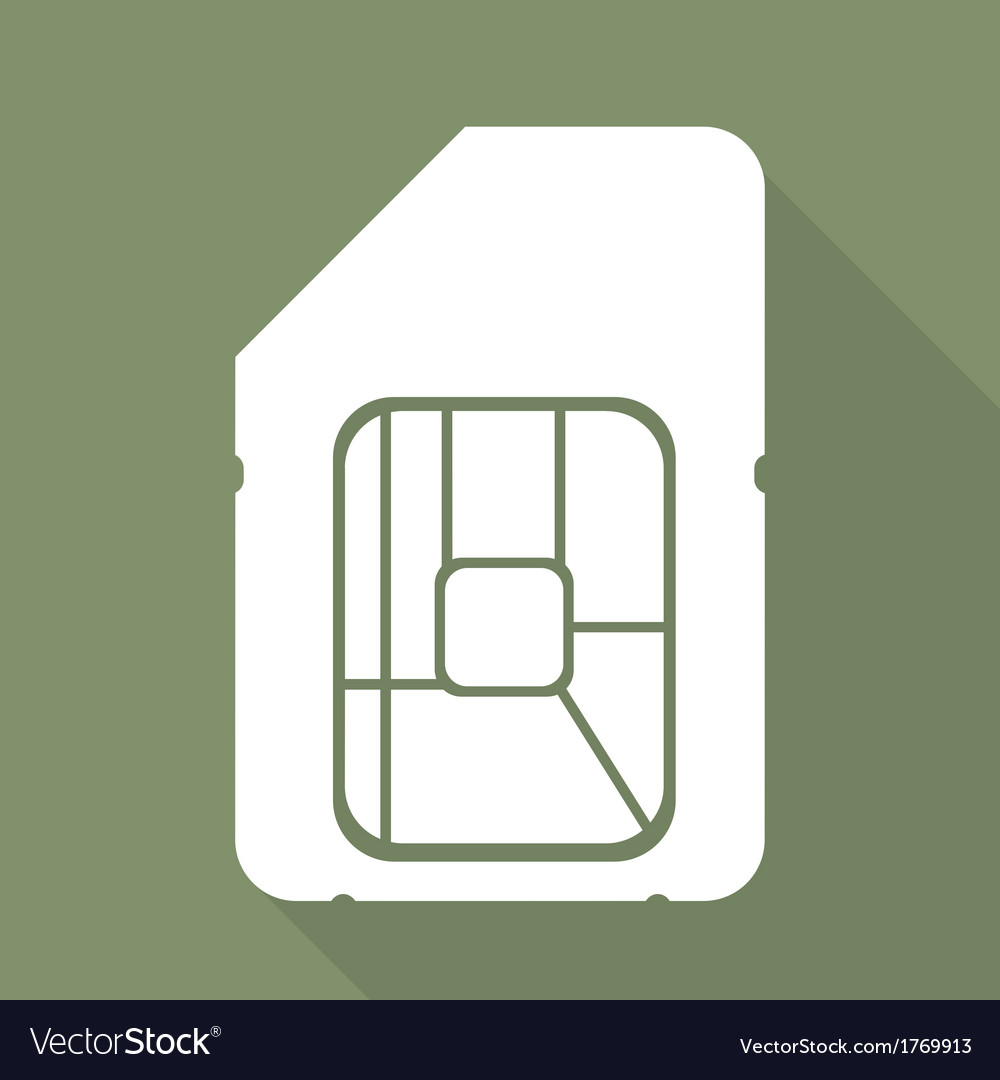 Sim card web icon Royalty Free Vector Image - VectorStock
