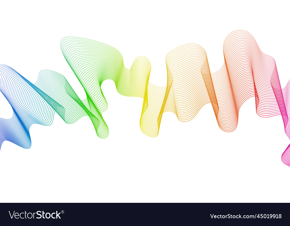 Abstract backdrop with wave gradient lines Vector Image