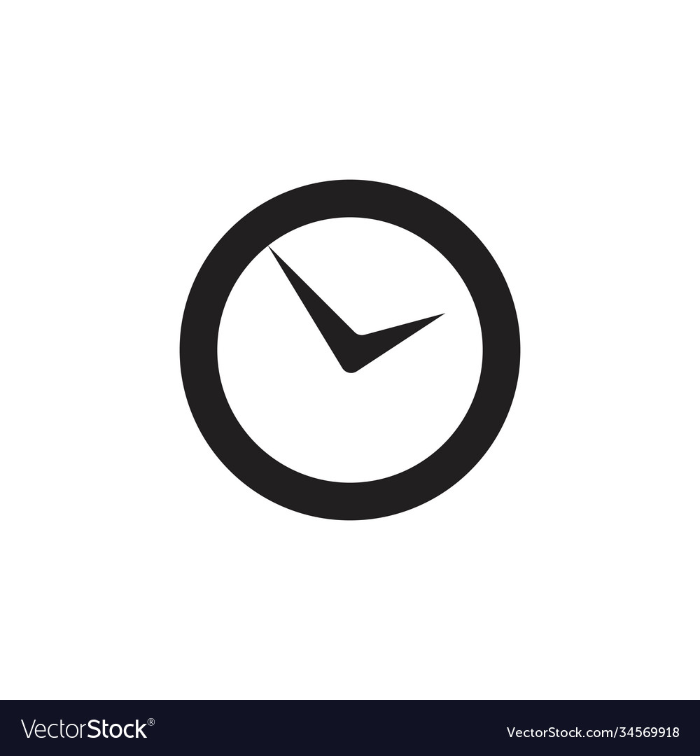 Clock logo icon Royalty Free Vector Image - VectorStock