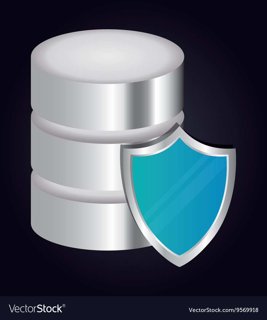 Data center icon technology design Royalty Free Vector Image