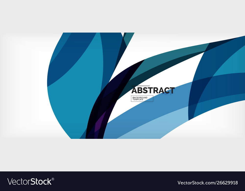 Linear wave web template Royalty Free Vector Image