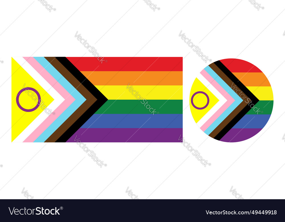 New progress pride flag Royalty Free Vector Image