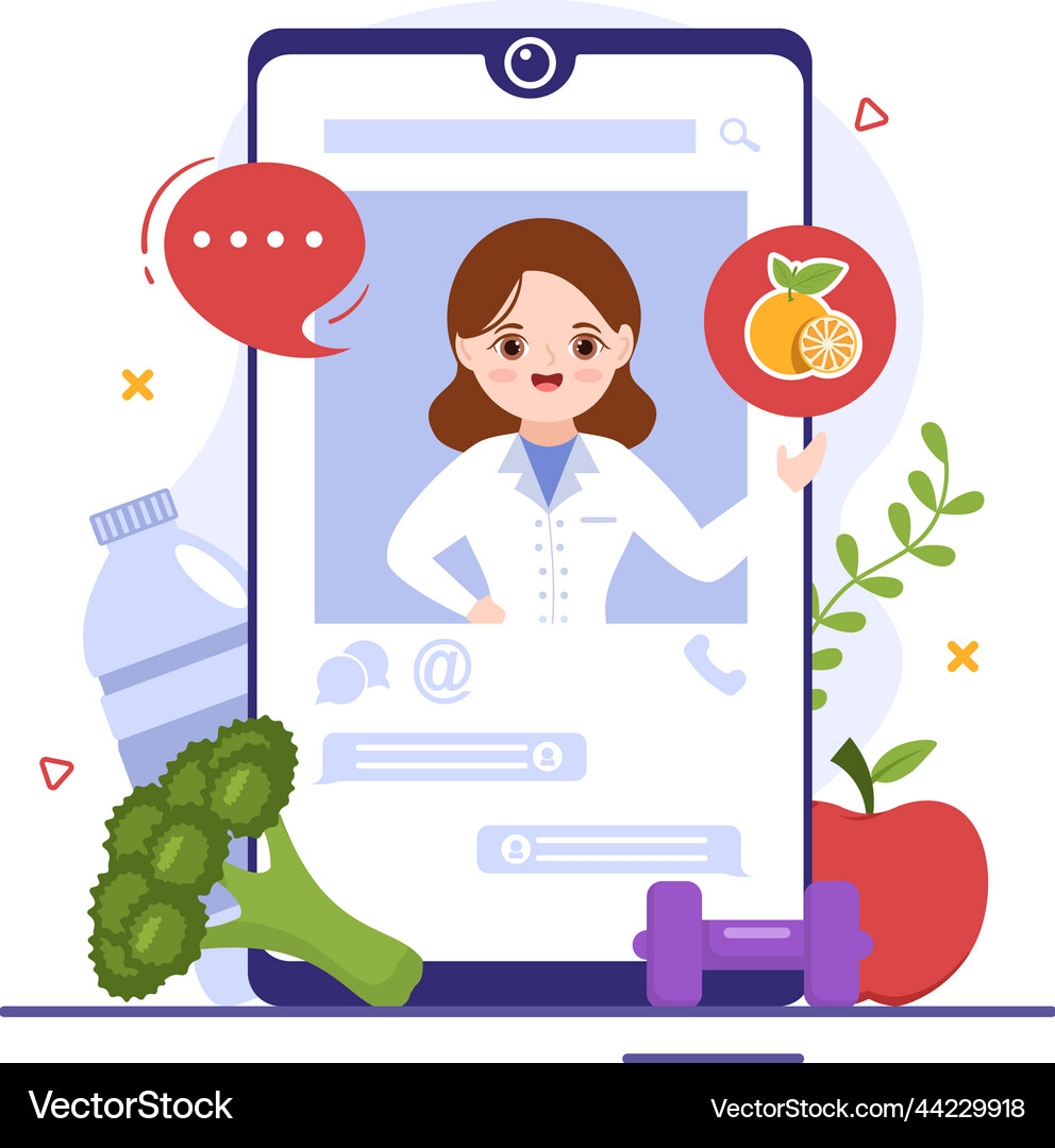 Nutrition store with dietary supplement Royalty Free Vector