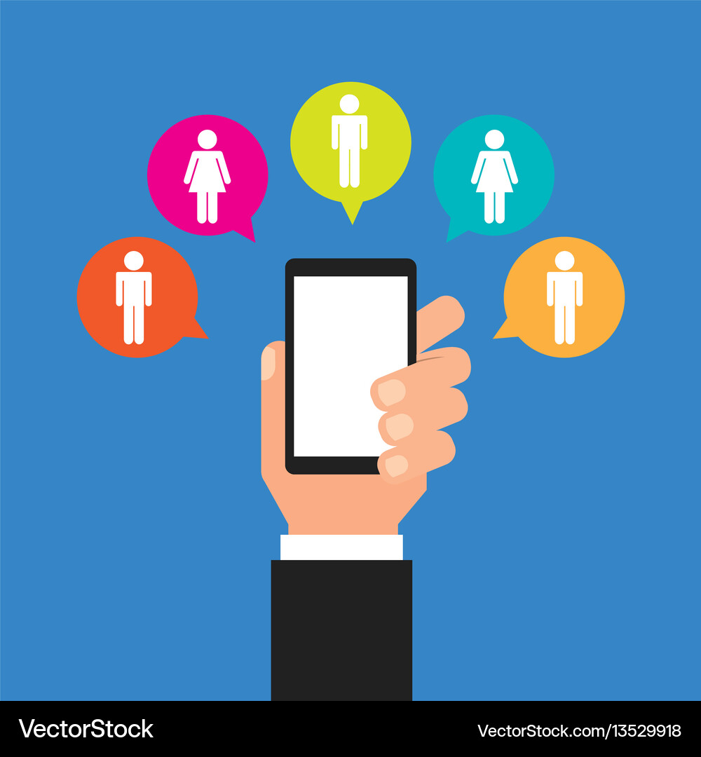 Social media network icons Royalty Free Vector Image