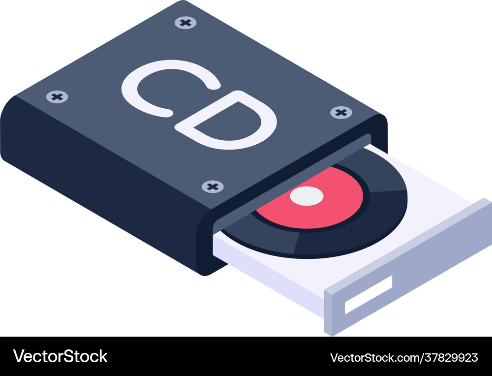 Cd player Royalty Free Vector Image - VectorStock
