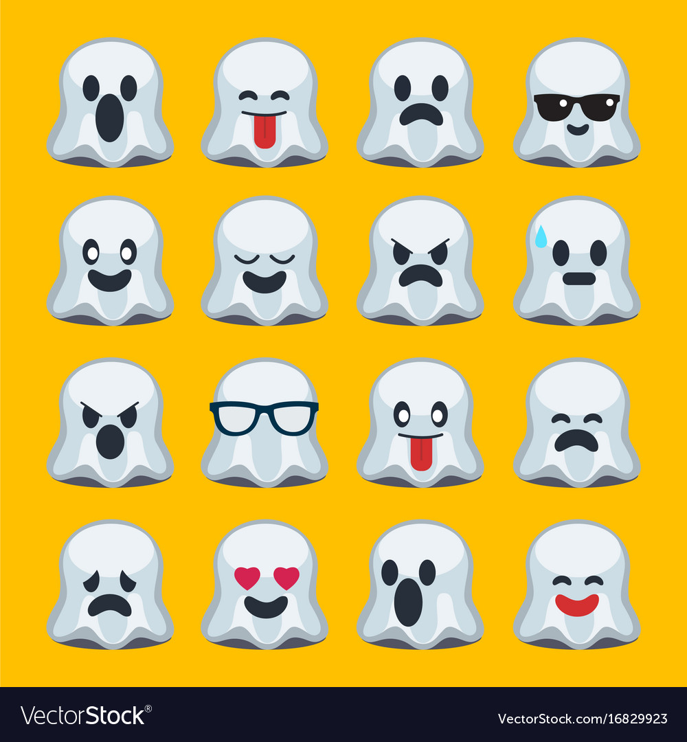 Emoji halloween ghost Royalty Free Vector Image Emoji halloween ghost Royalty Free Vector Image