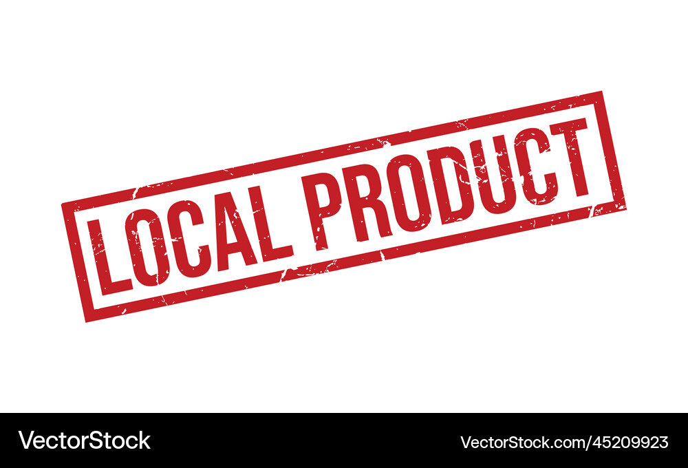 Local product rubber stamp seal Royalty Free Vector Image