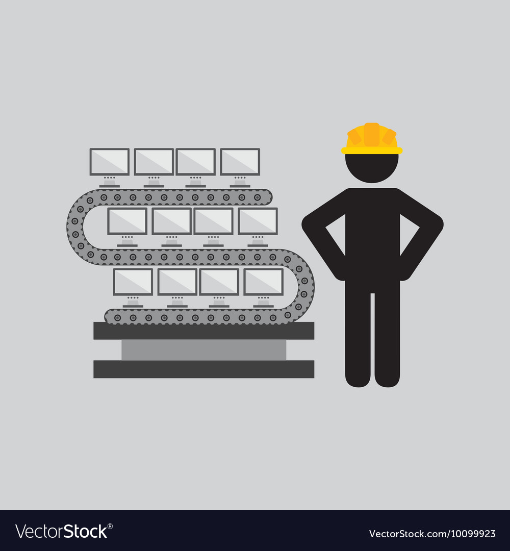 Robot technology machine Royalty Free Vector Image