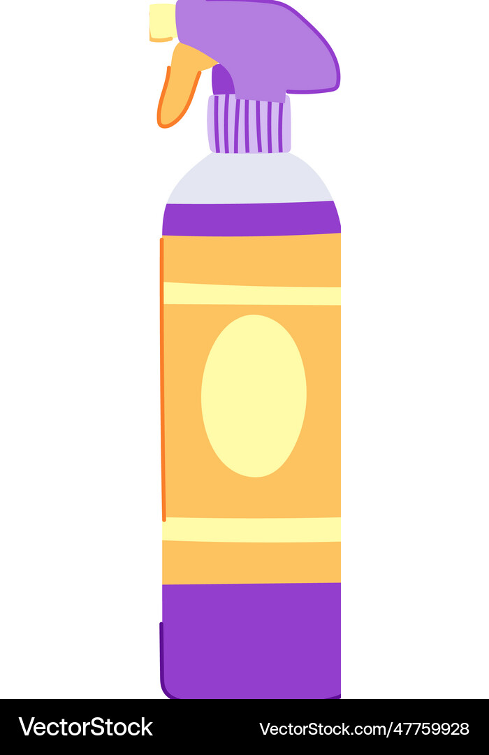 Advertising bathroom cleaner cartoon Royalty Free Vector