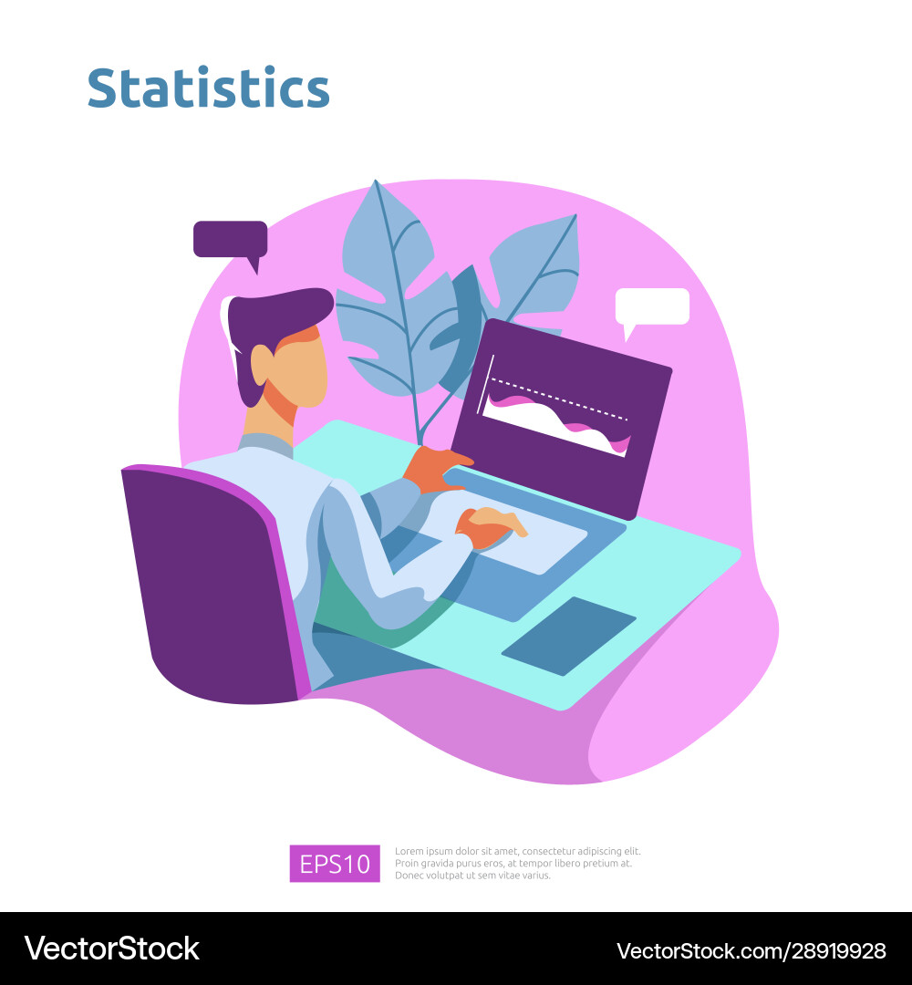 Digital analysis concept for business market Vector Image