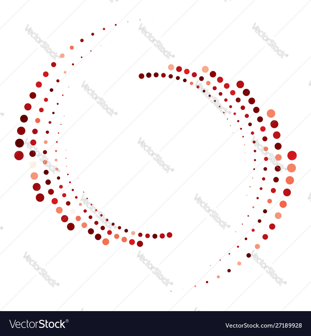 Dotted Dots Speckles Abstract Concentric Circle Vector Image