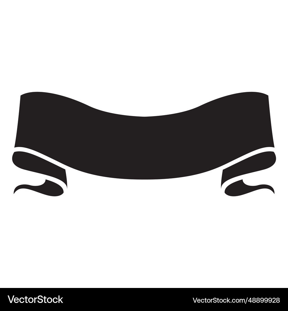 Label ribbon emblem silhouette Royalty Free Vector Image