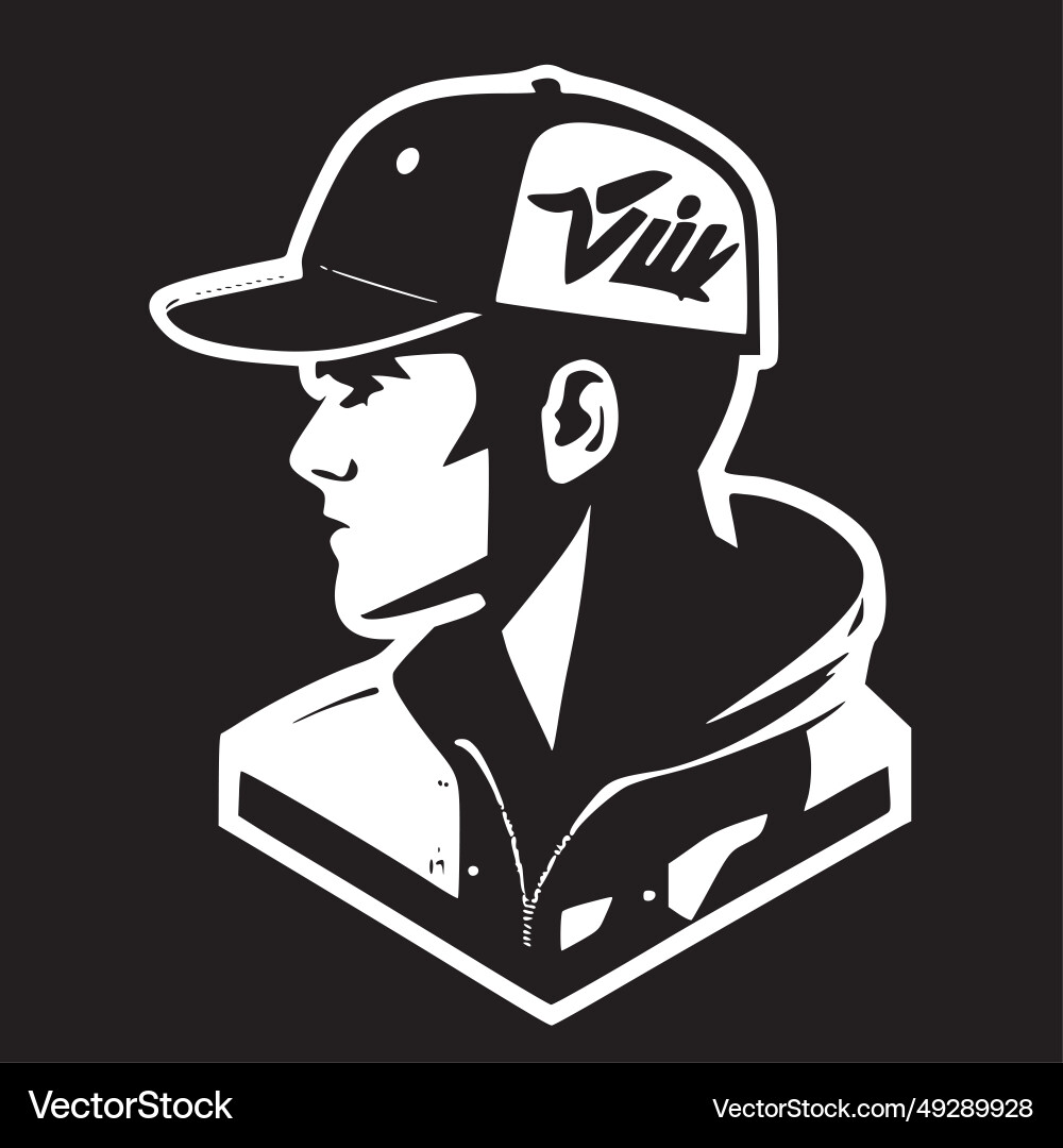 Varsity - minimalist and simple silhouette Vector Image