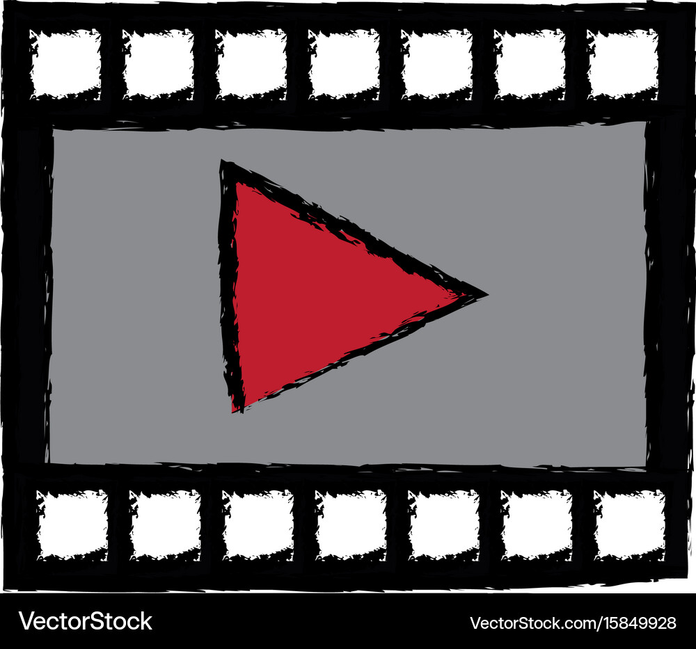 Video play button movie digital concept Royalty Free Vector