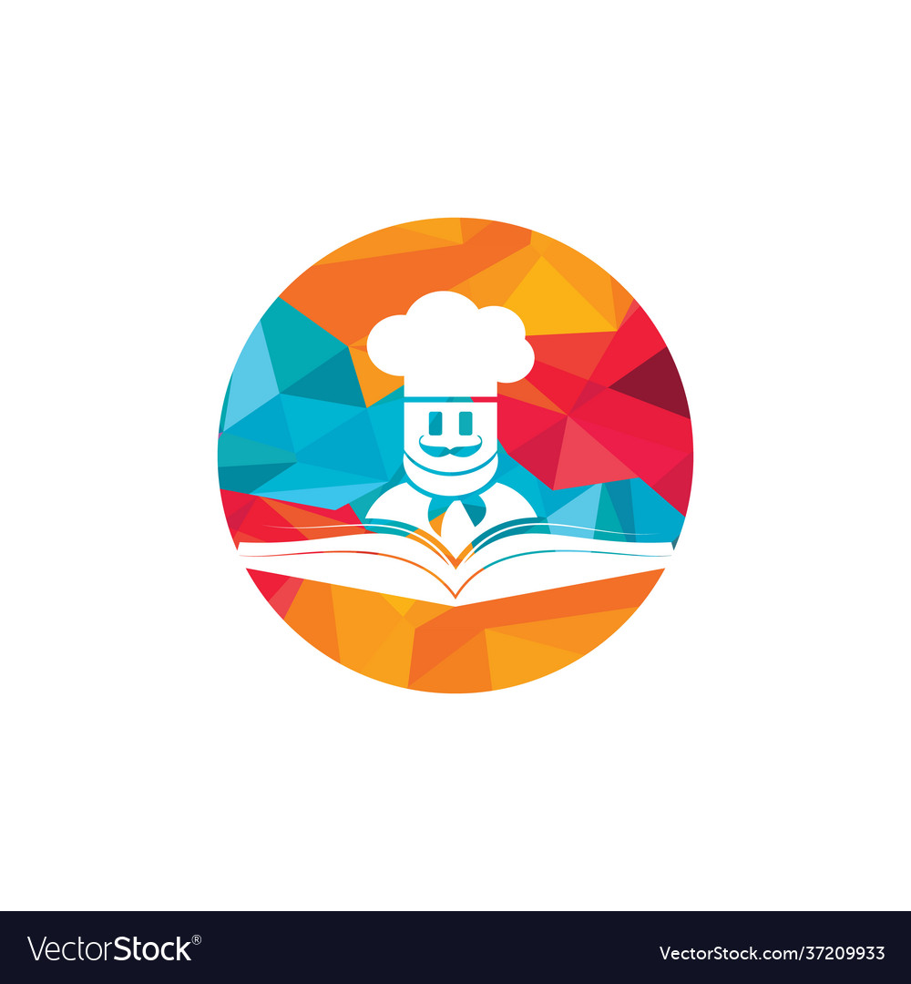 Chef study logo design template Royalty Free Vector Image