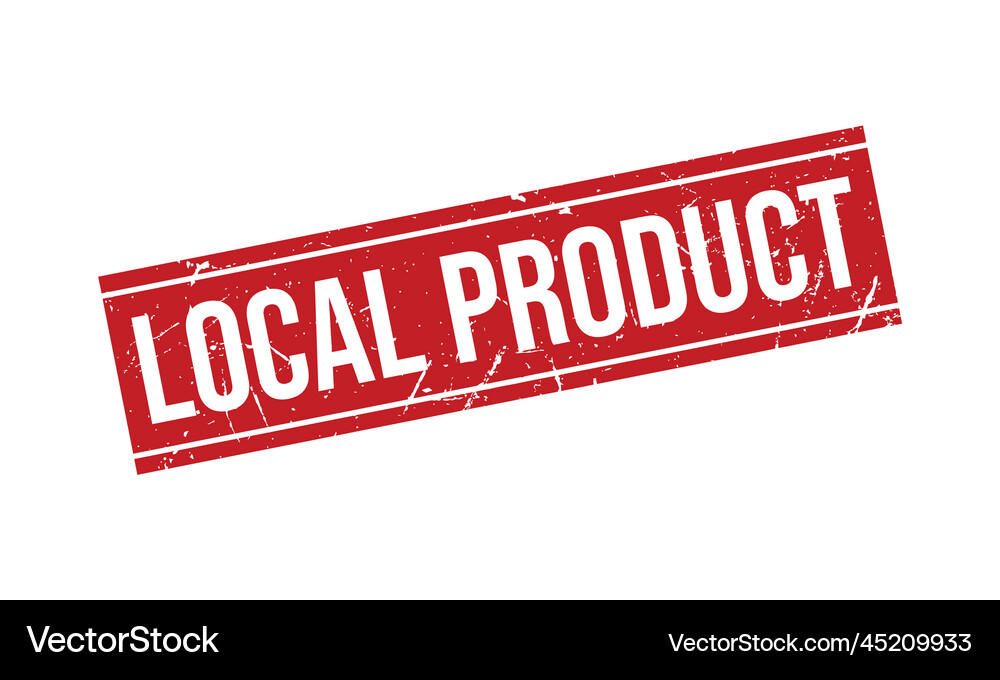 Local product rubber stamp seal Royalty Free Vector Image