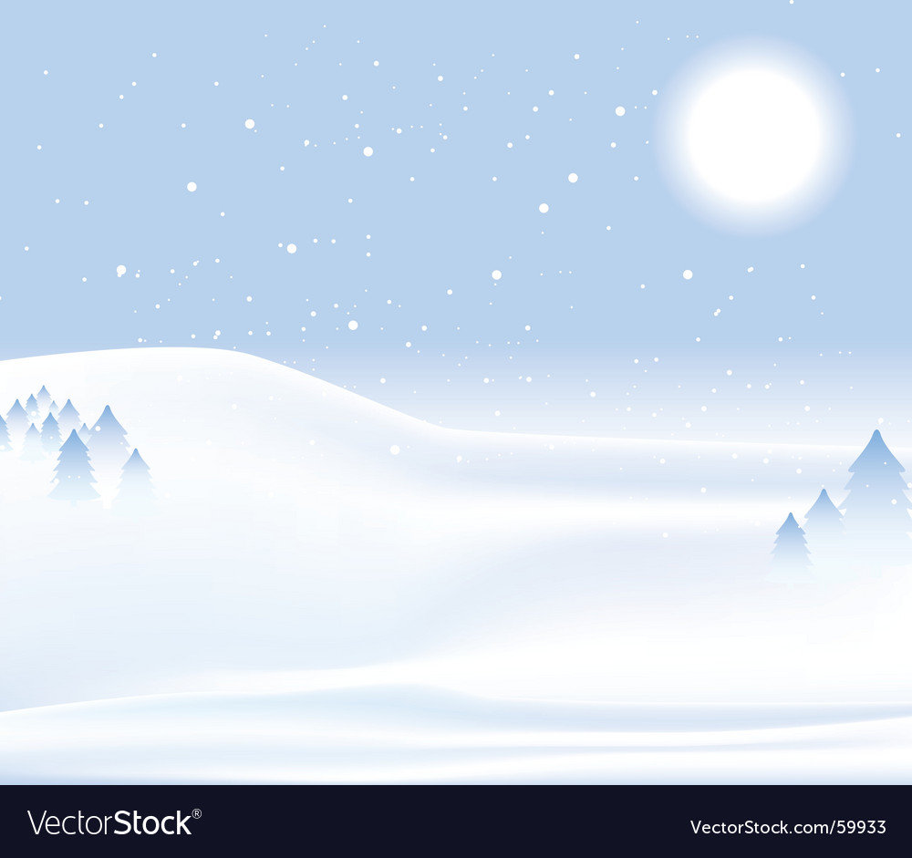 Snow background Royalty Free Vector Image - VectorStock