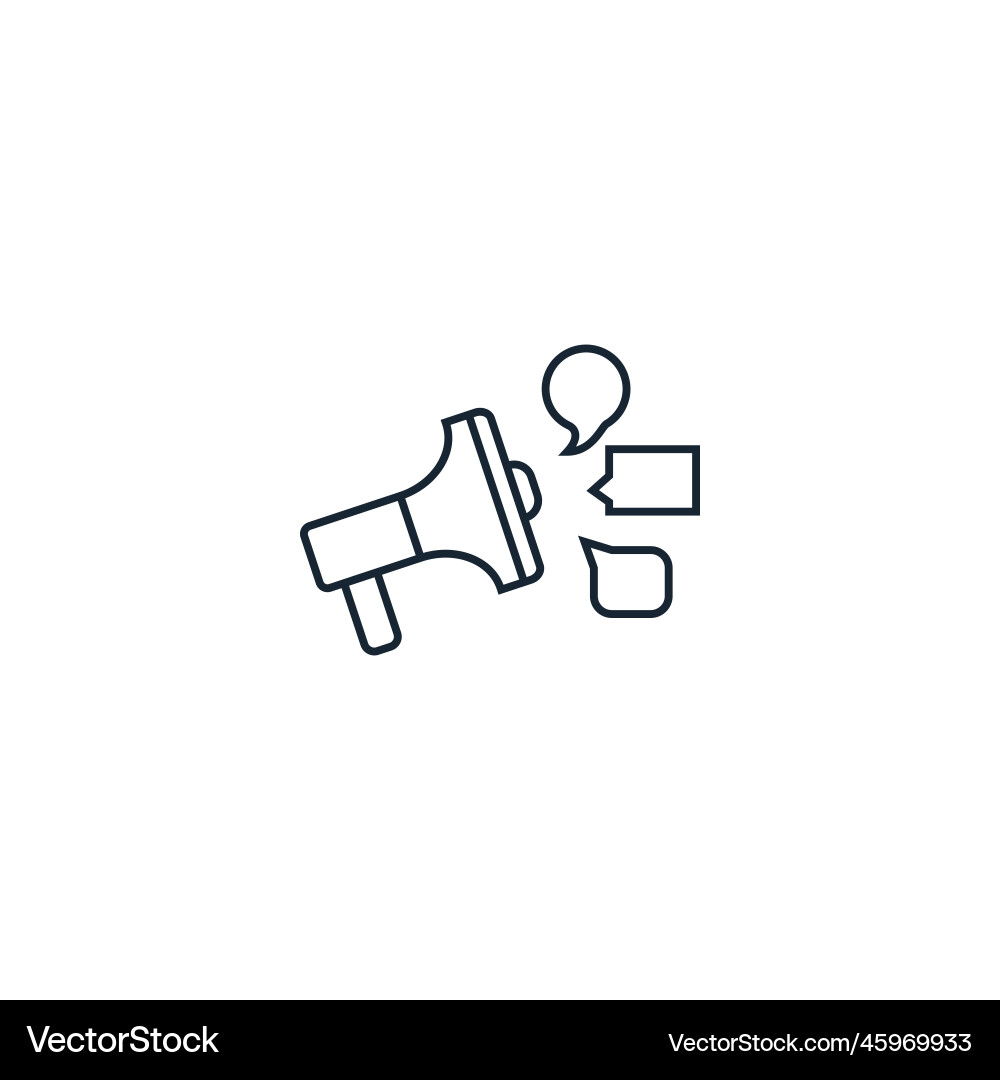 Social marketing creative icon from media Vector Image