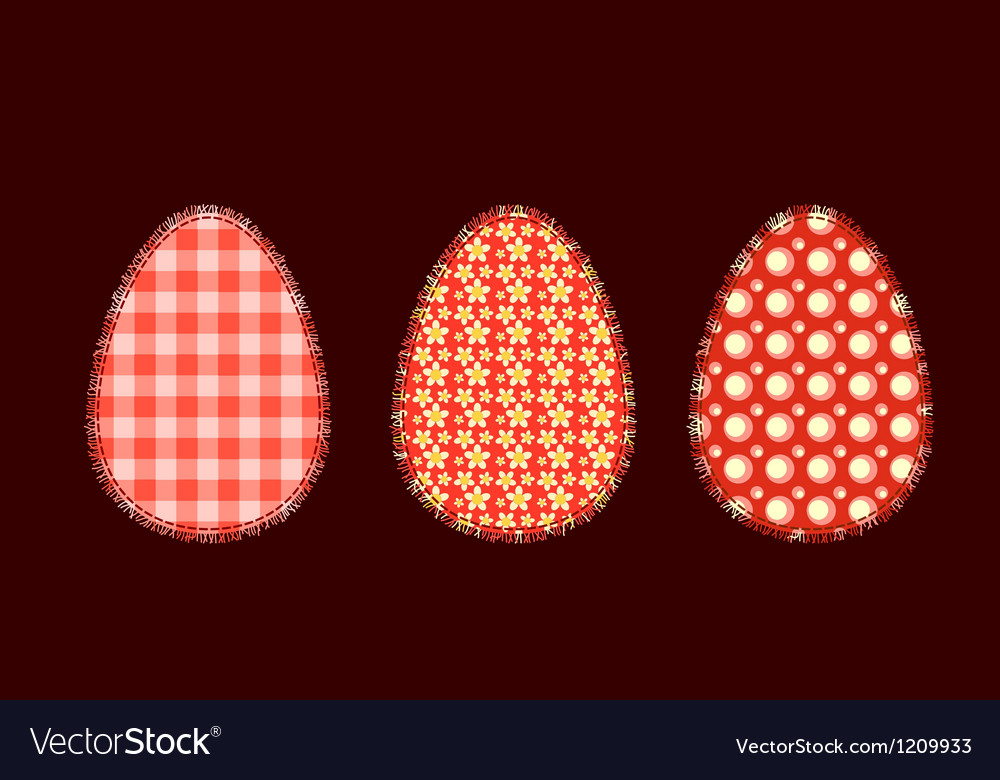 Three easter eggs 1 Royalty Free Vector Image - VectorStock