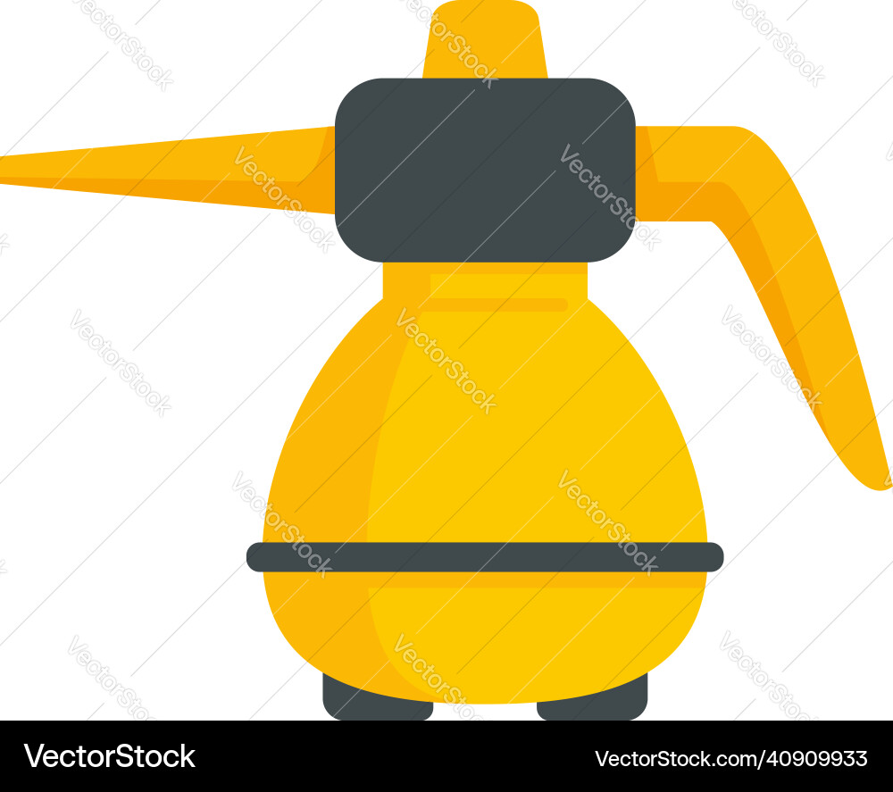 Wash steam cleaner icon flat isolated Royalty Free Vector