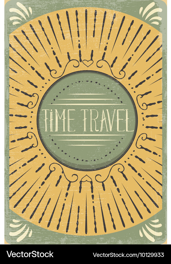 With subtle background and vintage typography Vector Image