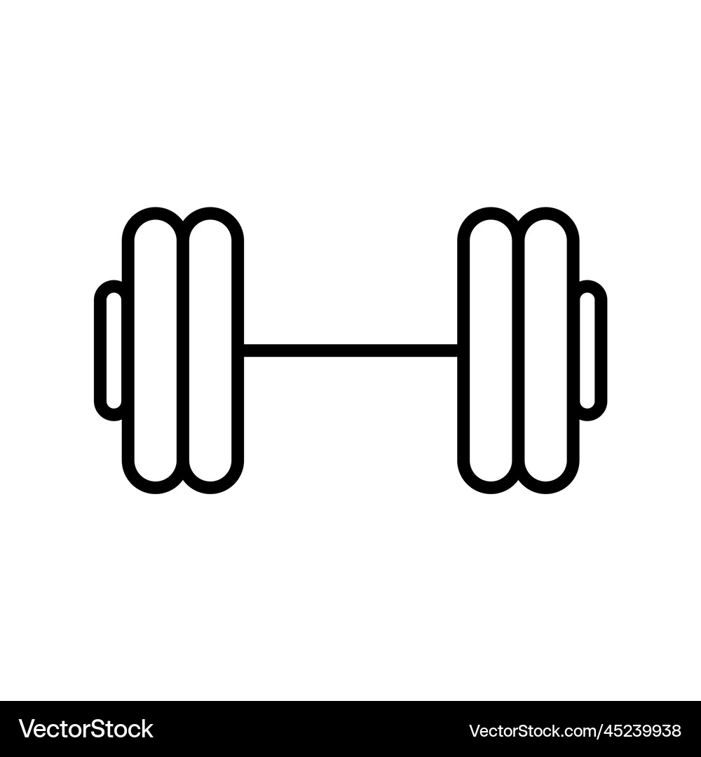 Dumbbell icon or gym Royalty Free Vector Image