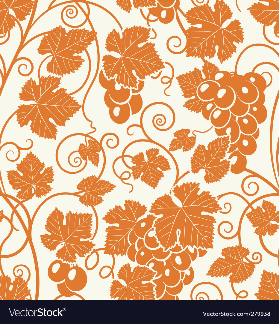 Grape pattern Royalty Free Vector Image - VectorStock