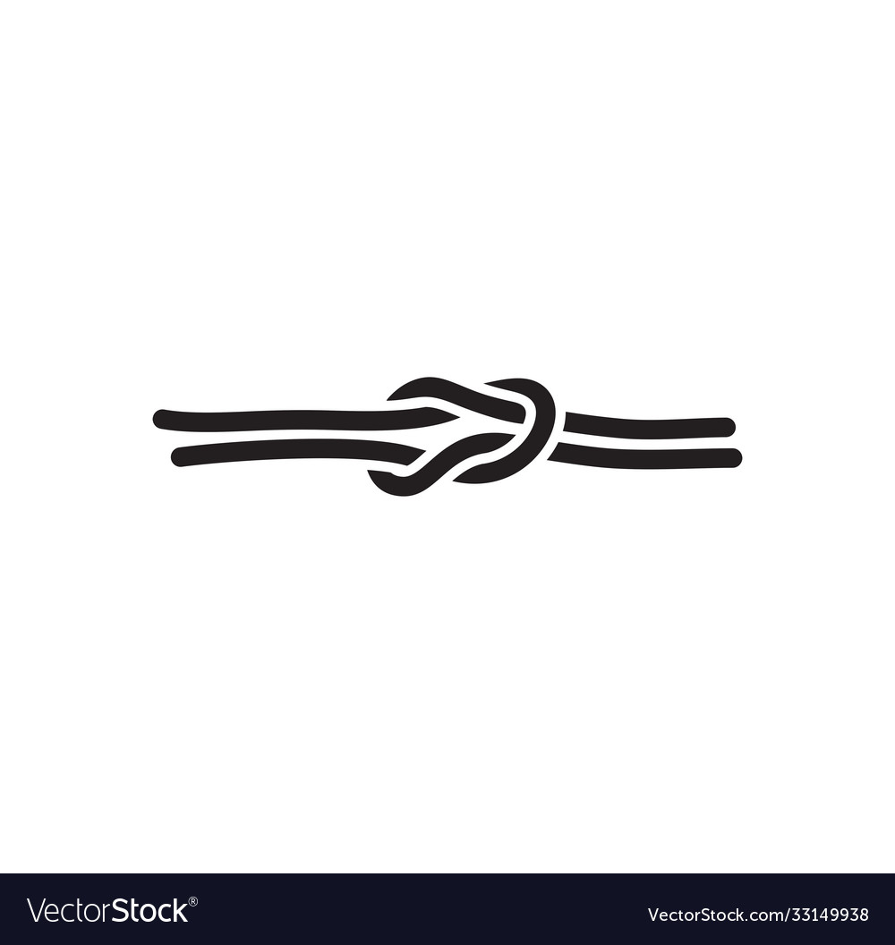 Rope knot Royalty Free Vector Image - VectorStock