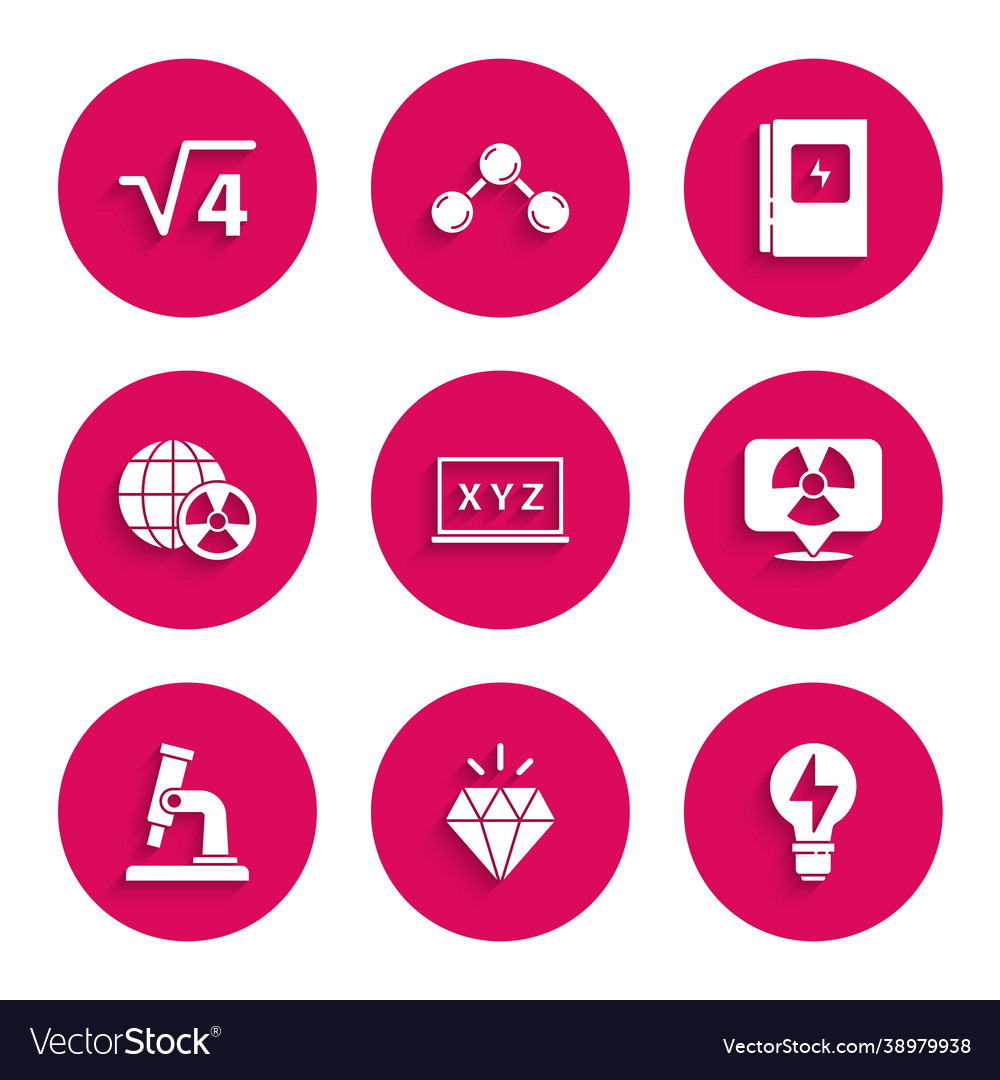 Set xyz coordinate system diamond light bulb Vector Image Set xyz coordinate system diamond light bulb Vector Image