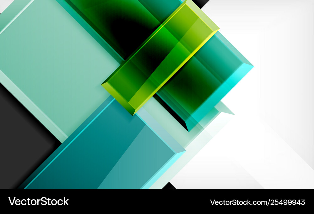 Bright colorful square shape blocks geometrical Vector Image