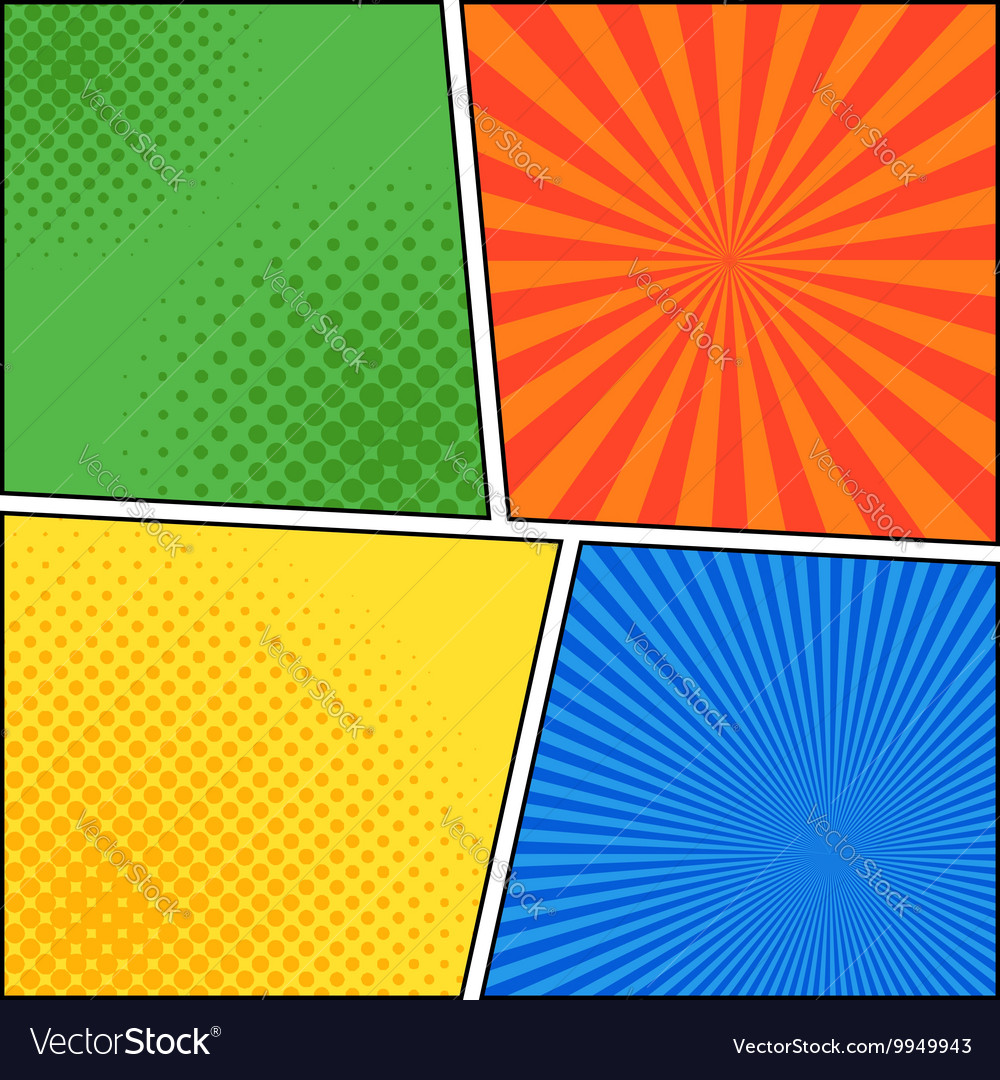 Comic book scenes Royalty Free Vector Image - VectorStock